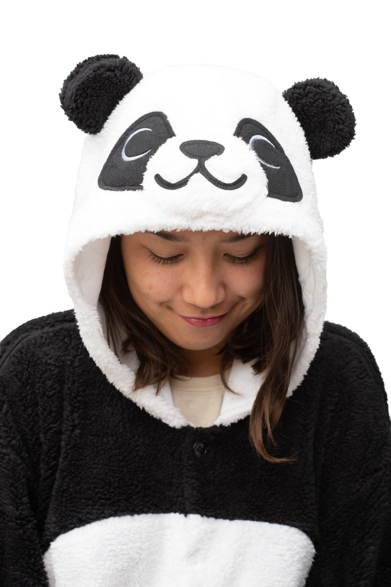 Fluffy Panda Kigurumi Adult Animal Onesie Costume Pajama By SAZAC ...